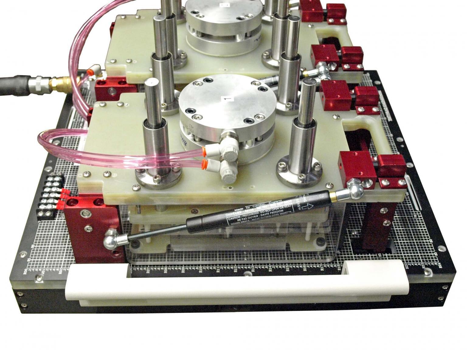 Dual-bank Pneumatic ICT Fixture - Test Head Engineering, LLC